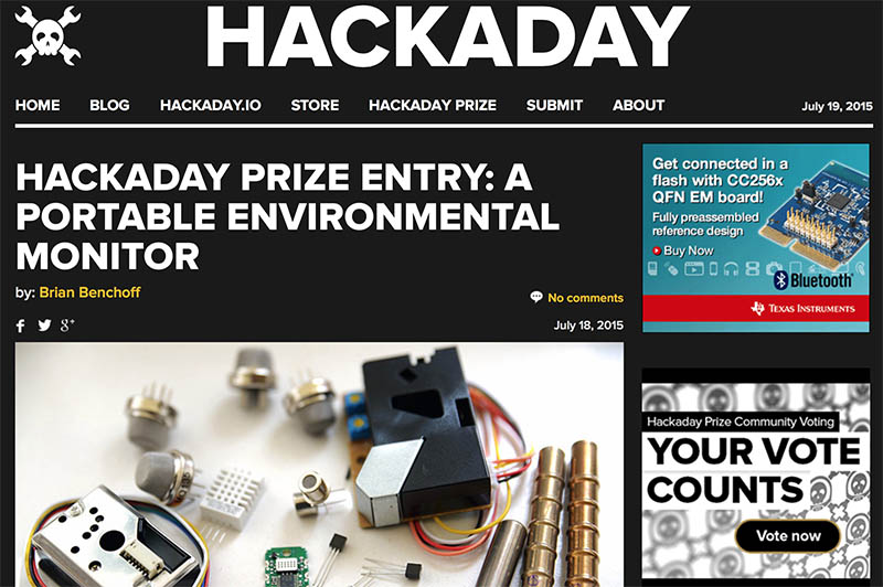 uRADMonitor » uRADMonitor Model D featured on HackADay