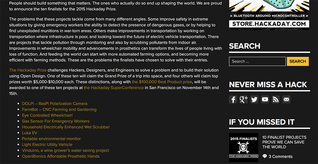 Uradmonitor Hackaday Prize 2015 Grand Prize Finals
